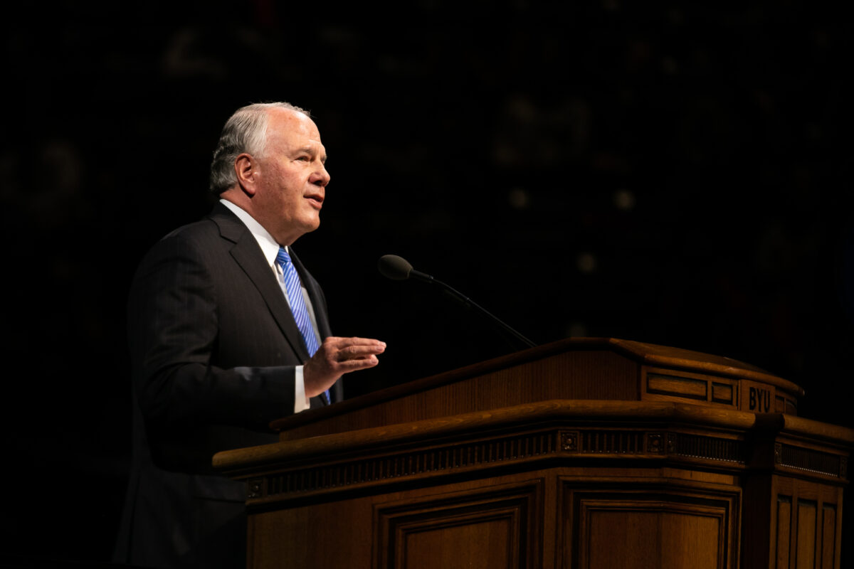 LDS leader Ronald A. Rasband encourages BYU students to exercise ...